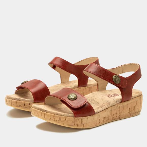 Alegria | Shoes | New Alegria Marta Sandal In Garnet | Poshmark